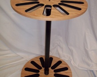 8 Gun Red Oak Display Rack Unfinished Natural by Oakwoodgunracks