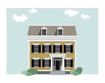 Popular items for house portraits on Etsy