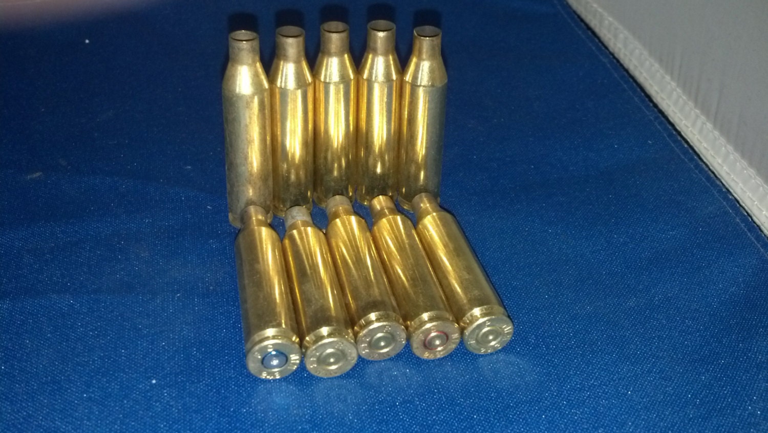 50 rounds of 243 Winchester once fired uncleaned brass shell