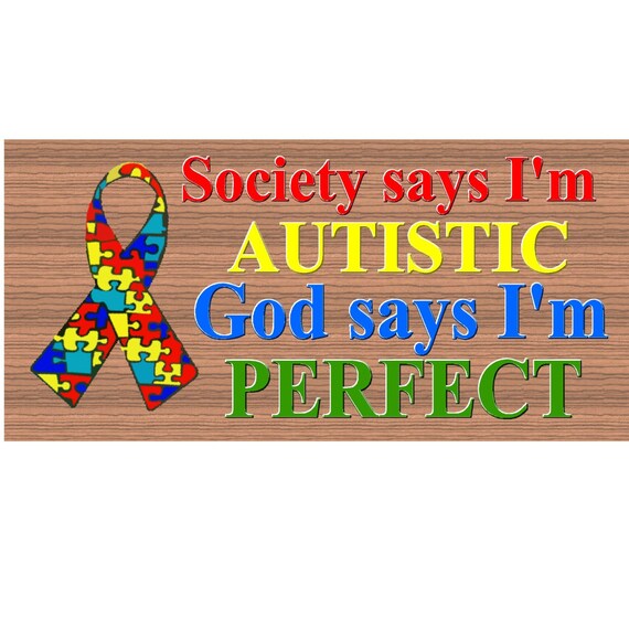 Autism Wood Signs Autism Sign GS551 Wood Plaque Wood