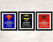 Popular items for boys bathroom decor on Etsy