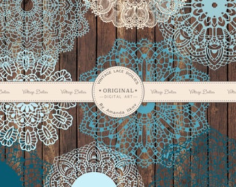 Popular items for vintage doilies on Etsy