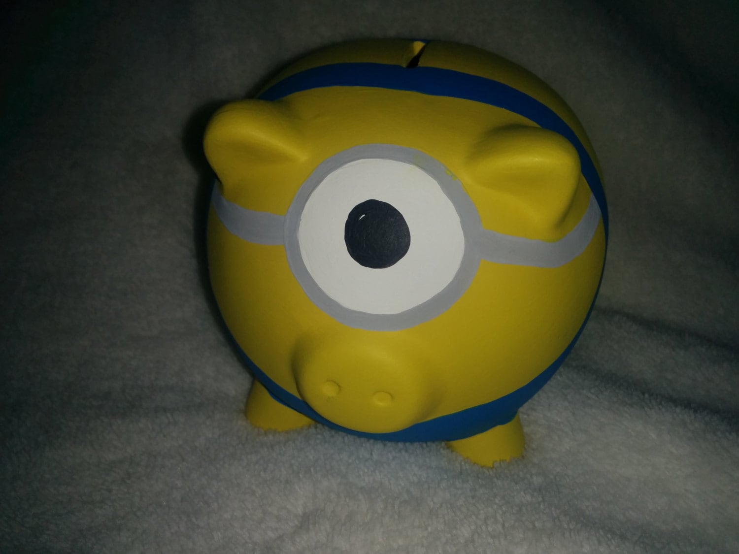 Despicable Me Minion Piggy Bank by PiggieWiggie on Etsy