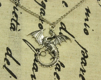 Fashion dragon Jewelry Pendant Necklace Alloy Body Chain,ancient silver ...