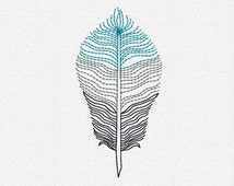 Unique feather pattern related items | Etsy