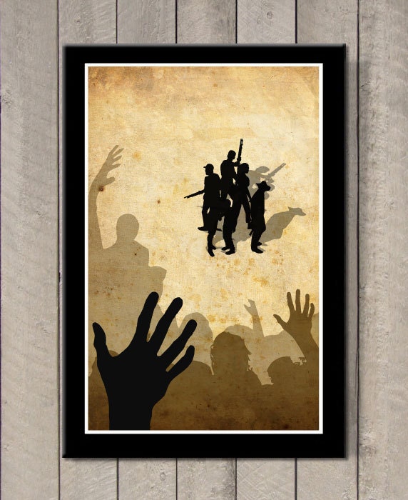 The Walking Dead Poster Minimalist TWD Print