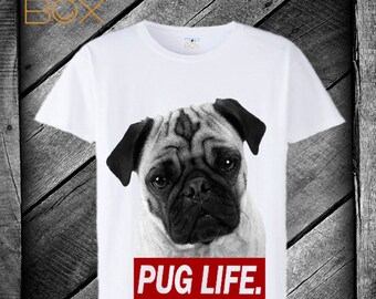 Popular items for pug shirts on Etsy