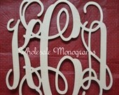 Wooden Monogram Wooden Letters Wedding by WholesaleMonograms
