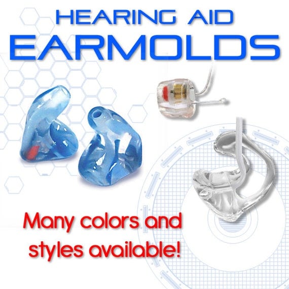 Items similar to Custom Hearing Aid Ear Mold / Earmolds any style or ...