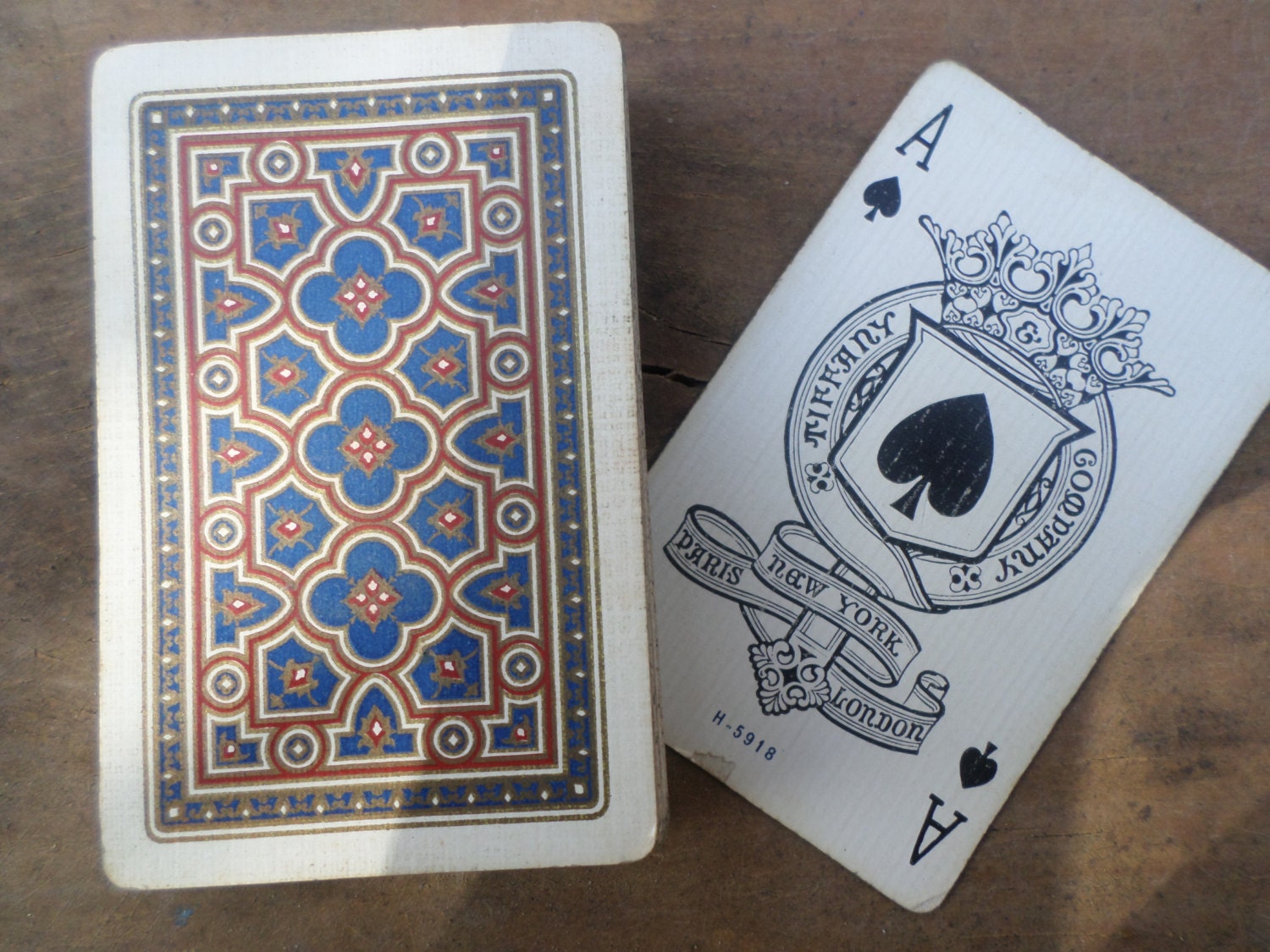 vintage deck of Playing Cards ANTIQUE BRIDGE by KimbersCards