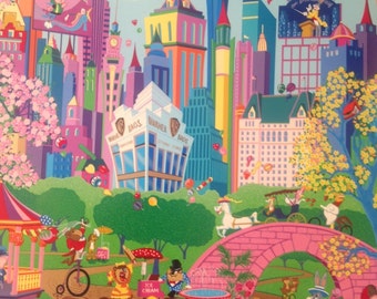 Looney Tunes Take Manhattan - Melanie Taylor Kent serigraph