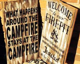 Popular items for campfire sign on Etsy