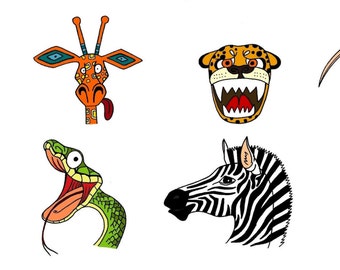 Popular items for wildlife stickers on Etsy