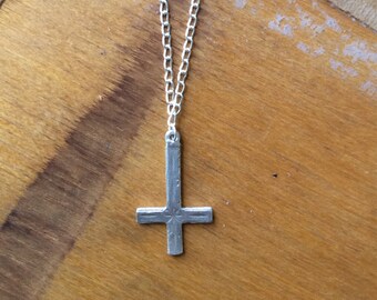Popular items for inverted cross necklace on Etsy