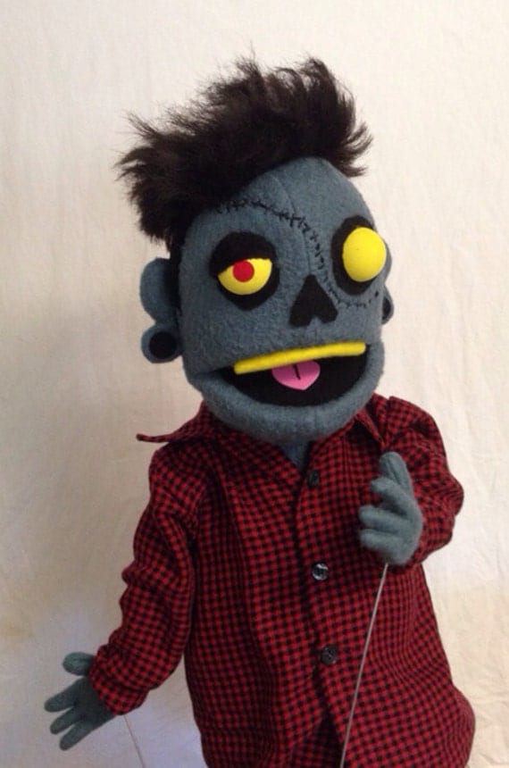 Custom Professional Rod Hand Puppet From Your Design or Ours