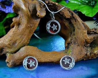 Marcasite moon | Etsy