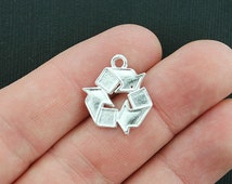 Popular items for recycle symbol charm on Etsy