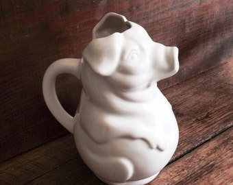 Popular items for pig pitcher on Etsy