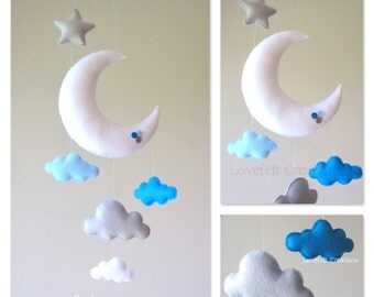 Moon mobile | Etsy