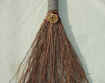 Hand Besom for Wiccan and Pagan Rituals - 12 inches