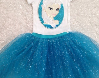 Disney Frozen Elsa Inspired Tutu Set/Elsa Tshirt/Elsa Tutu/Birthday ...