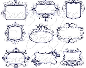 Navy blue frame | Etsy