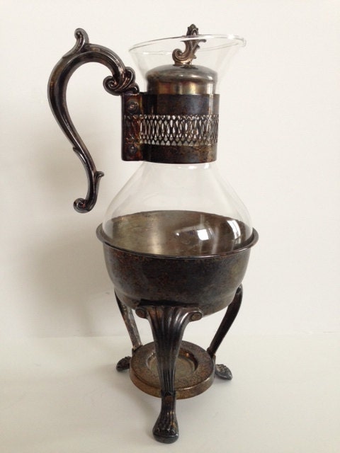1930’s FB Rogers Silver Co Carafe Decanter, fancy dinnerware, tea party ...