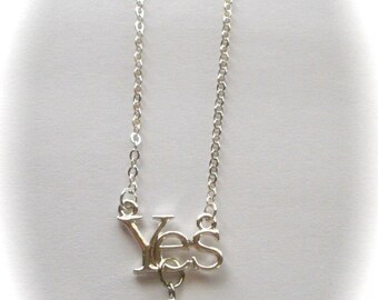 Popular items for yes necklace on Etsy
