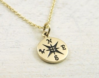 Gold compass | Etsy