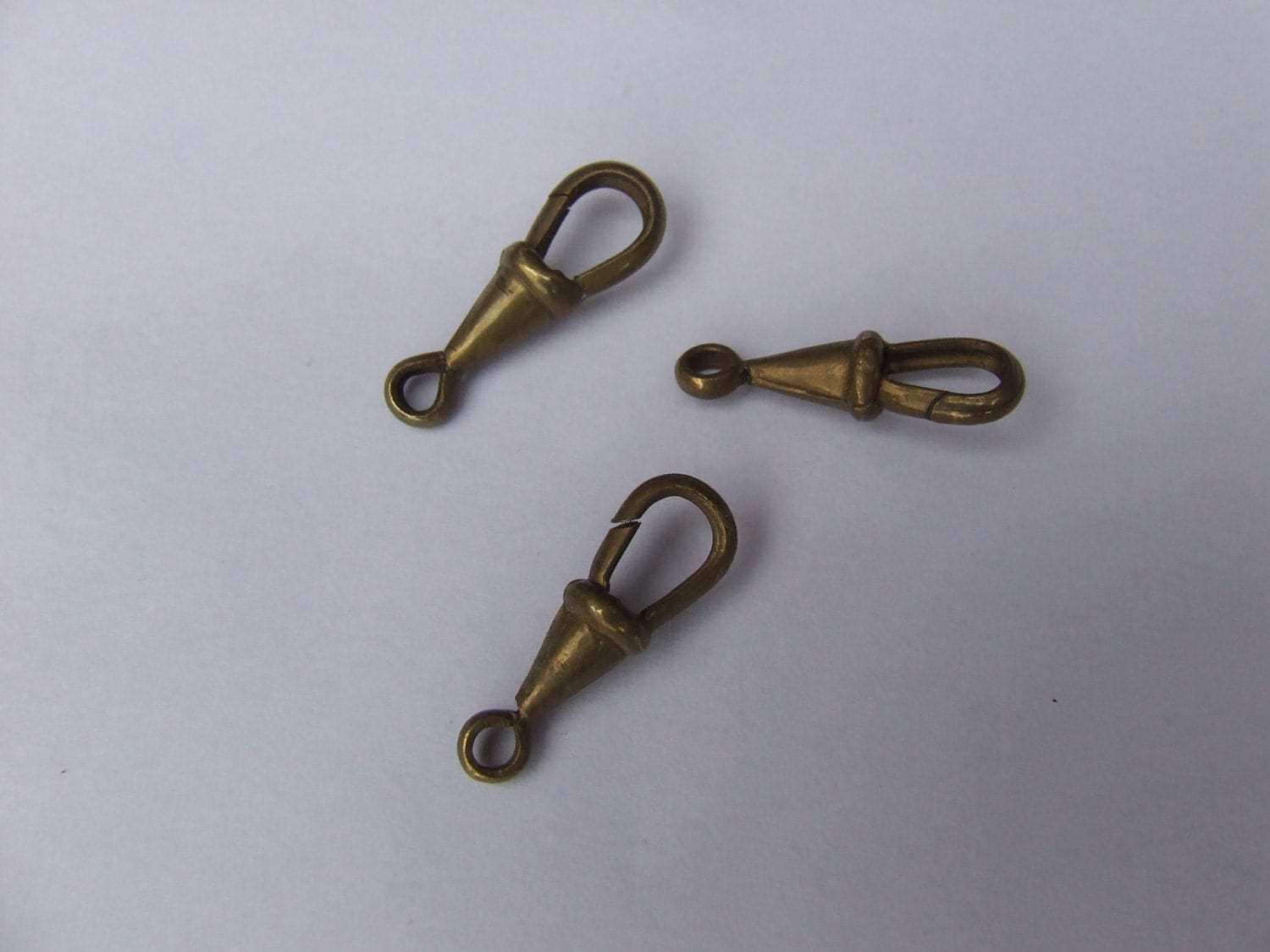 Vintage Quality Brass Dog Clips for Guard/Watch or Albert Chains X 2 ...