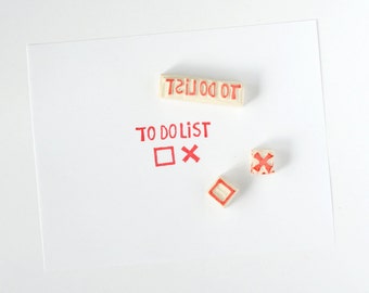 Popular items for to do list stamp on Etsy