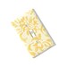 Yellow Floral Scroll Light Switch Cover Plate Homemade Multi