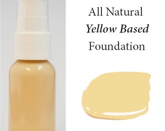 YELLOW Based - Mineral Foundation - Great for Rosacea and Acne Skin ...