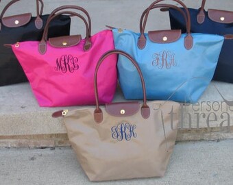 Popular items for monogram longchamp on Etsy