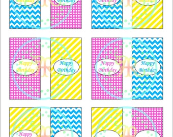 Yellow chevron label | Etsy