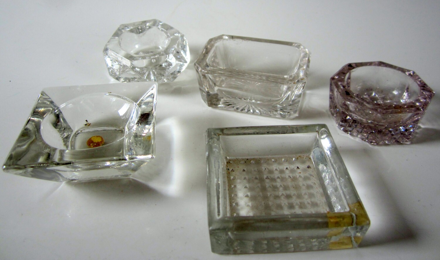Vintage Crystal Cut Glass Salt Dip Cellar Instant Collection All ...