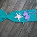 3 pc. Little Mermaid Princess Ariel Tail Photo Prop or Merman