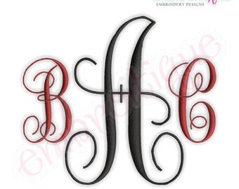 Reagan Set 1 Calligraphy Script Monogram Alphabet Font BX