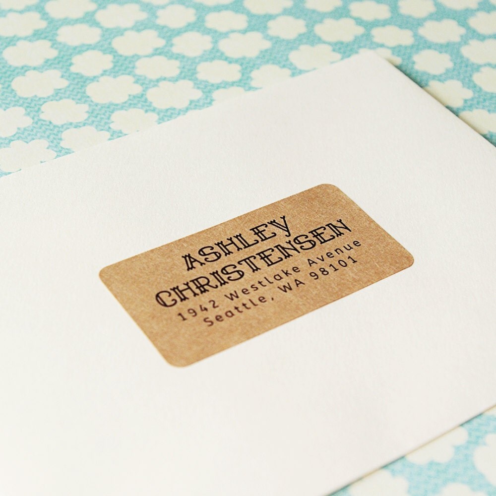Custom Printed Return Address Labels Design 05 By Packagery