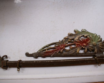 Iron curtain rod | Etsy