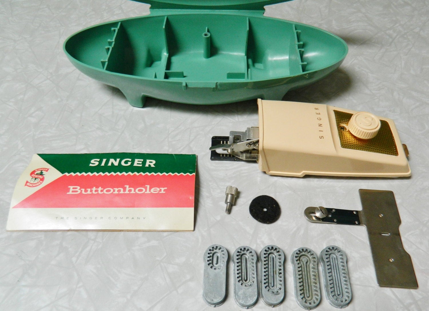 Vintage 1960 Singer Buttonholer – Button Hole Machine – Sewing Machine ...