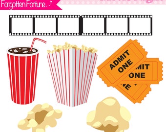 Popular items for popcorn clip art on Etsy