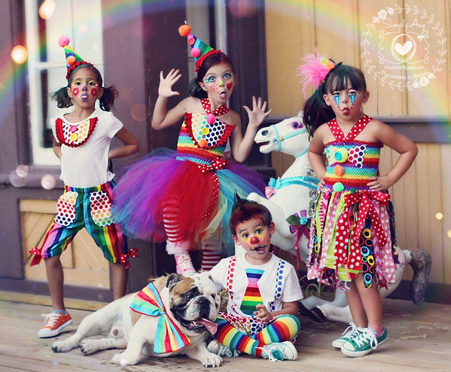 Circus Costume..Girls Circus Birthday..Clown costume