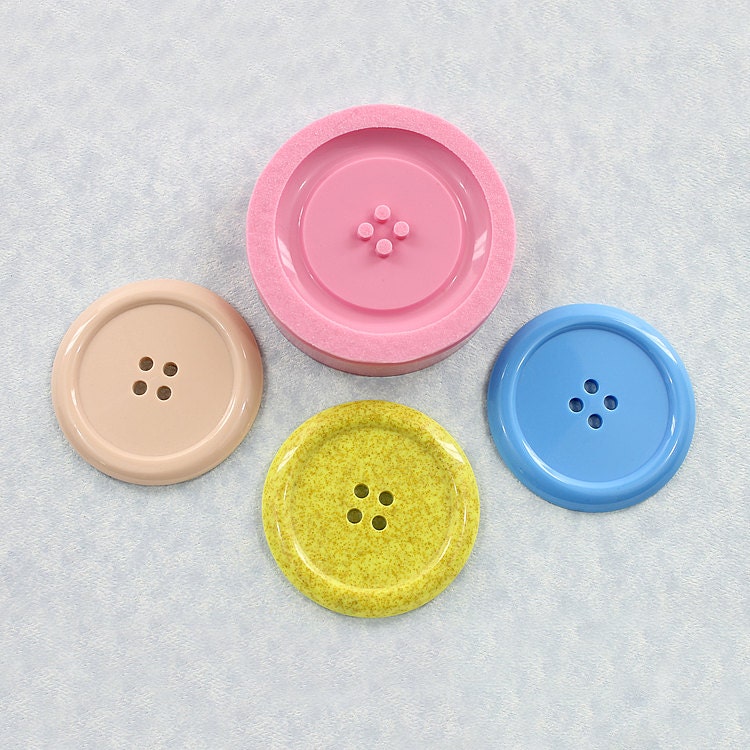 Button Mold Silicone Mould Resin Polymer Clay Wax Chocolate