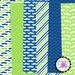 Mustache Digital Papers Navy and Green baby boy digital