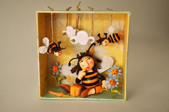 Items similar to Doll Buzzy Lizzy - Bee Happy on Etsy