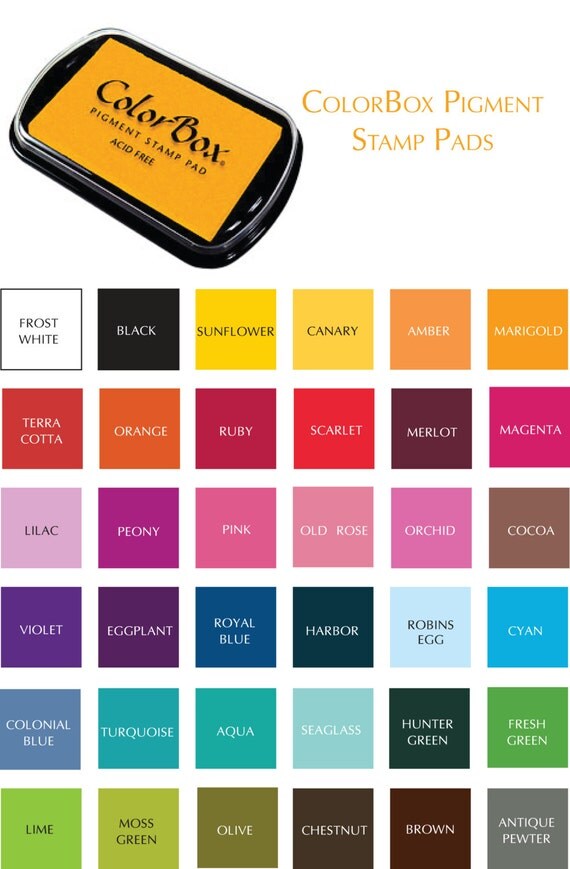 Color Box Pigment Stamp Pad by AngeliqueInk on Etsy