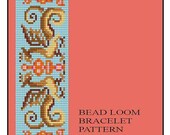 Items similar to Bead Loom Antique Dragons Bracelet Pattern PDF on Etsy