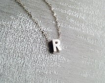 Popular items for letter r necklace on Etsy