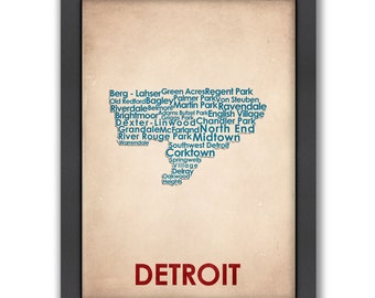 Enjoy Detroit Detroit Photograph Vintage Sign Photo